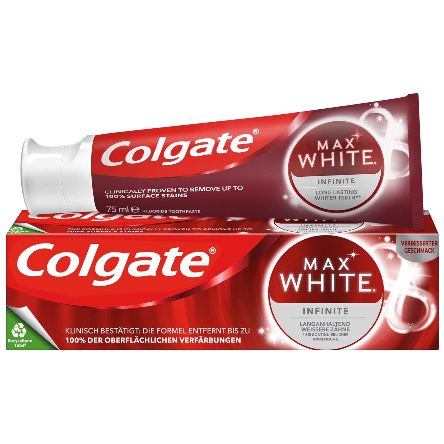 Colgate Max White Infinite – паста за зъби за по-бели зъби за дълго, 75 ...
